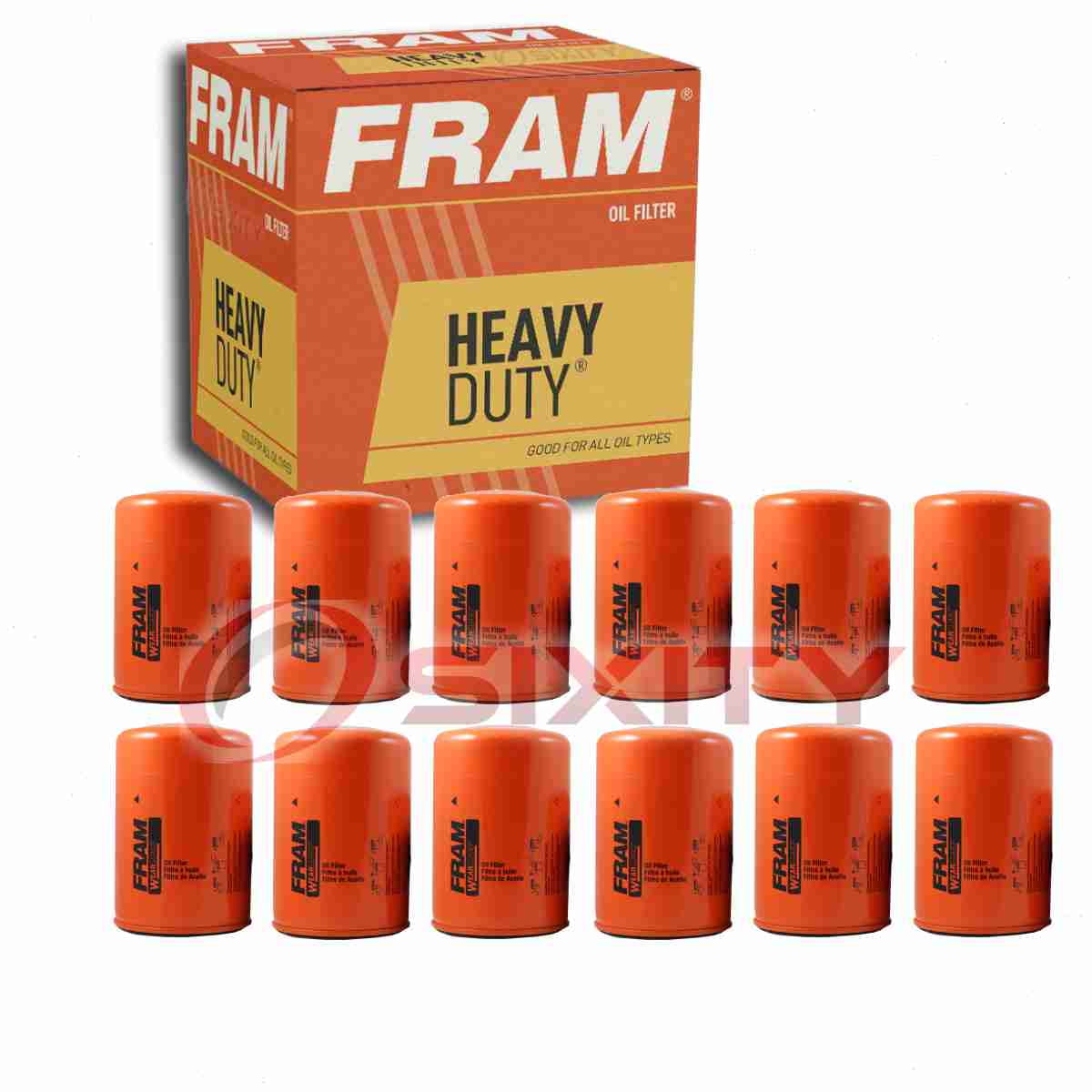 12 pc FRAM PH3900 Heavy Duty Engine Oil Filters for 2P-4004 B76 H341974 ...