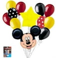 12 pc Mickey Mouse Theme Balloon Bouquet Party Decoration Birthday ...
