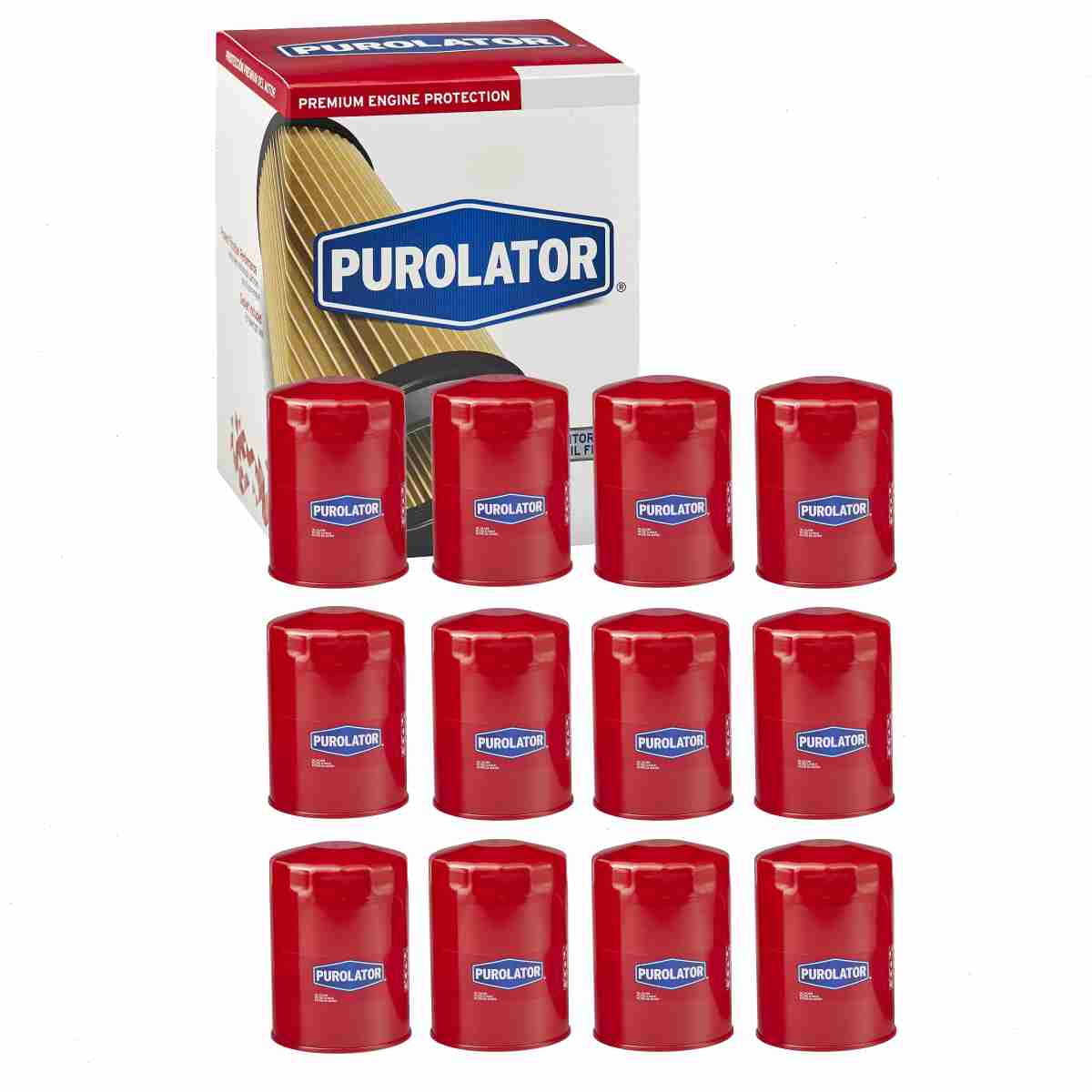 12 pc Purolator L30001 Engine Oil Filters for 101 61515 Oil Change ...