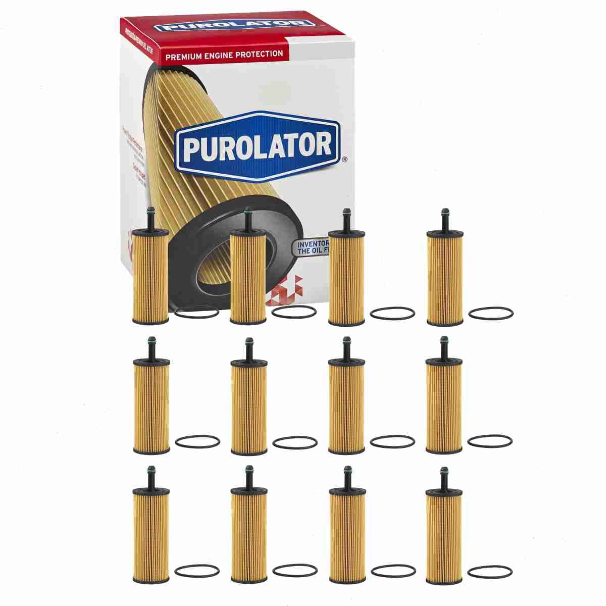 12 pc Purolator L36296 Engine Oil Filters for 710 Oil Change Lubricant ...