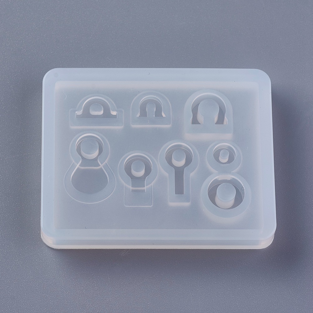 12 pc Silicone Pendant Molds Resin Casting Molds For UV Resin Epoxy ...