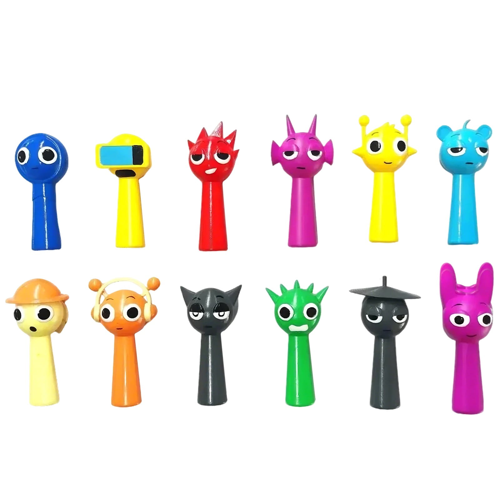 12 pc Sprunki Toys ,Sprunki Toy Action FIgure: Unbox Your Favorite Game ...