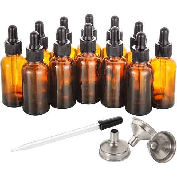1 Oz Amber Glass Bottles Dropper