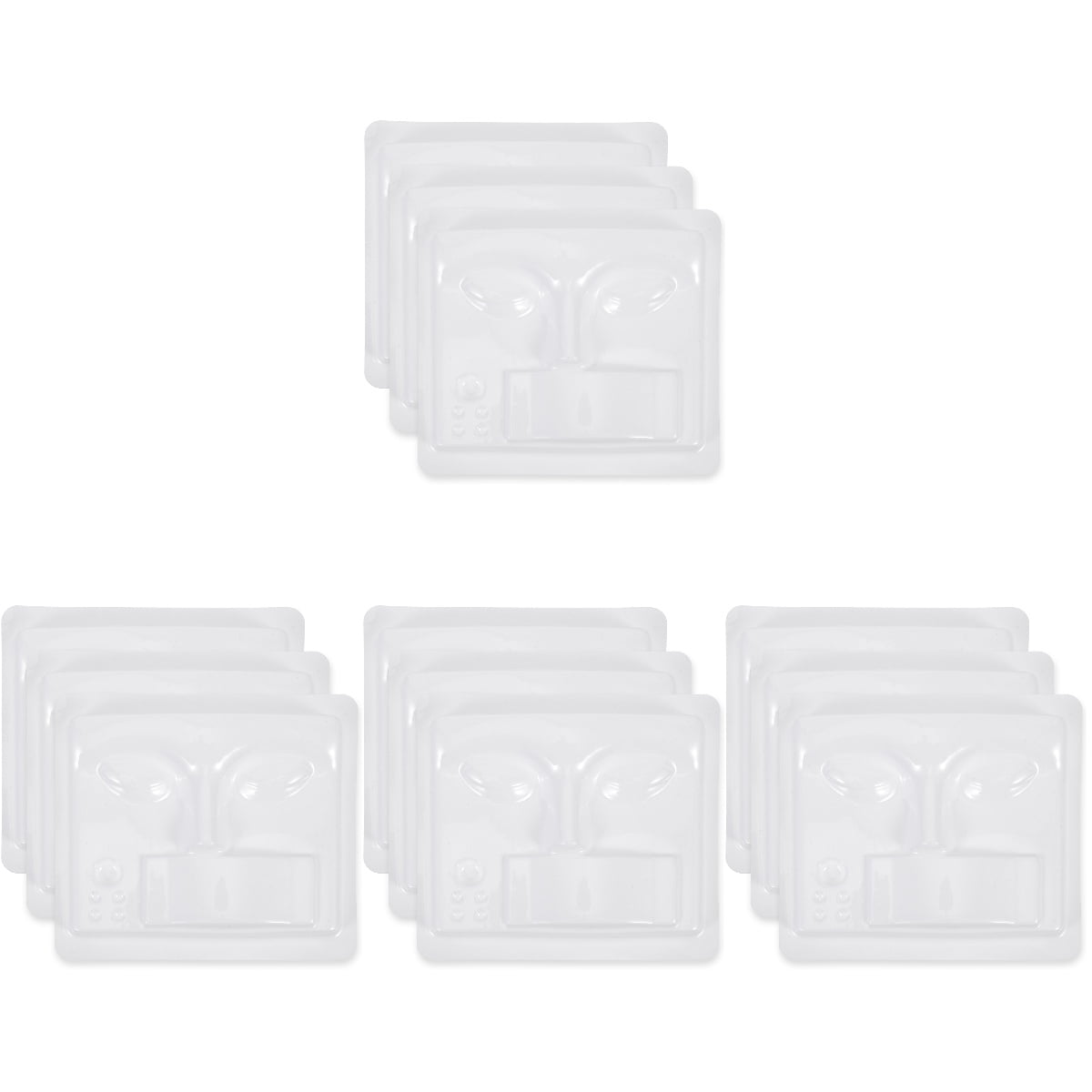 12 pcs 3-in-1 Lash Practice Plates Eyelash Extension Practice Training ...