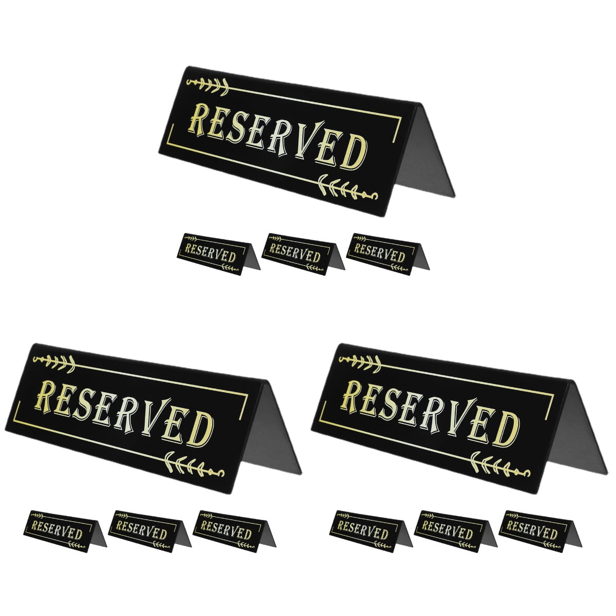 12-Pack Acrylic Reserved Table Signs for Weddings, Restaurants, Events ...