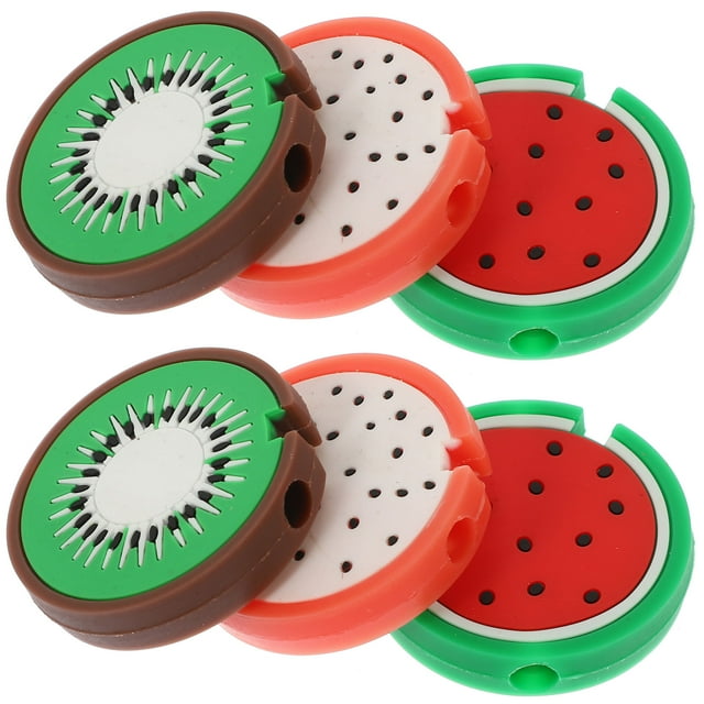 12 pcs Adorable Fruits Straw Toppers Silicone Straw Ornament for ...