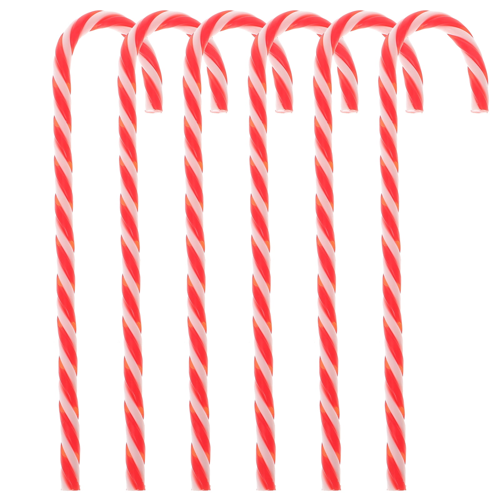 12 pcs Candy Cane Christmas Lawn Stakes Pathway Markers Creative ...