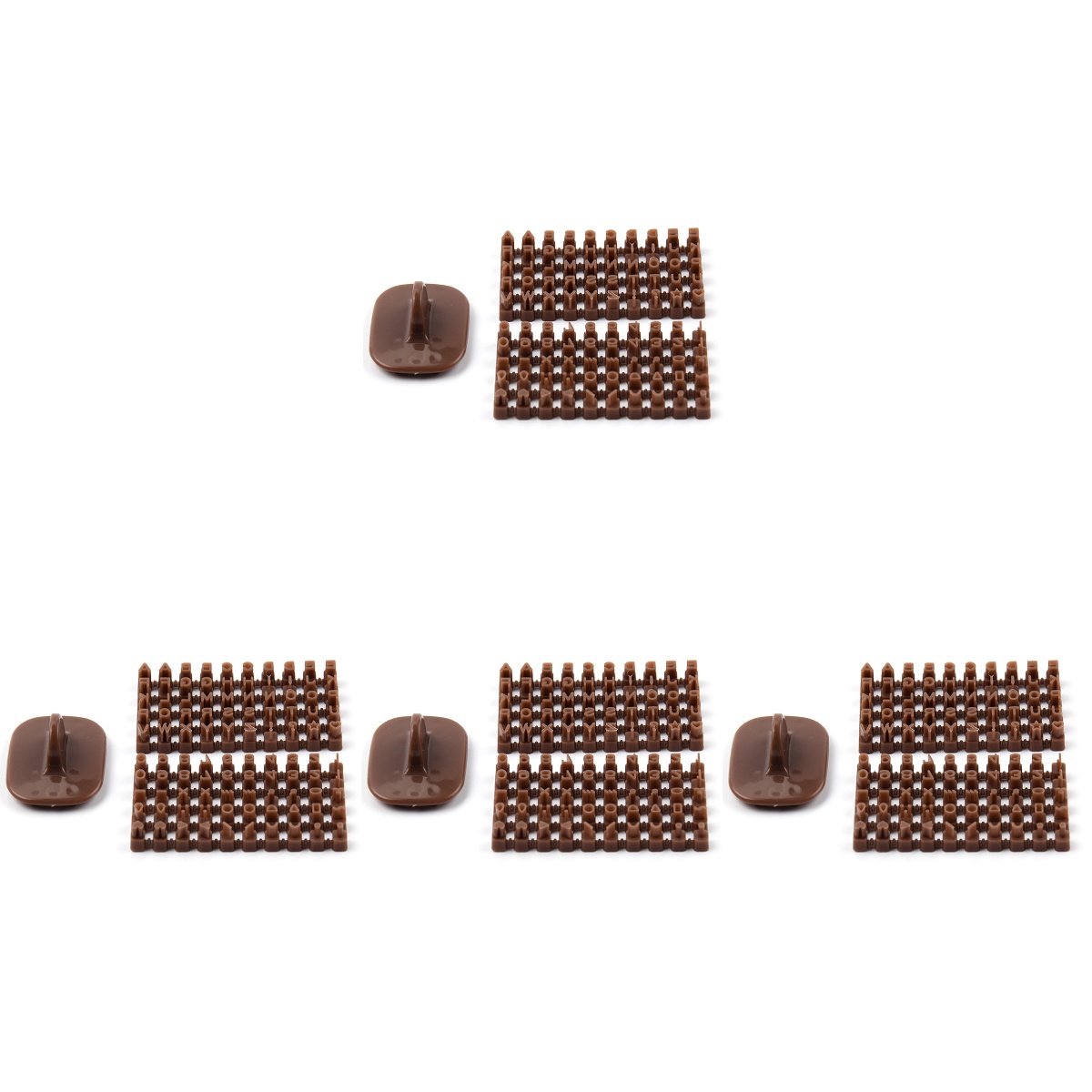 12 pcs DIY Clay Crafts Letter Stamps Letter Printing Stamps Mold ...