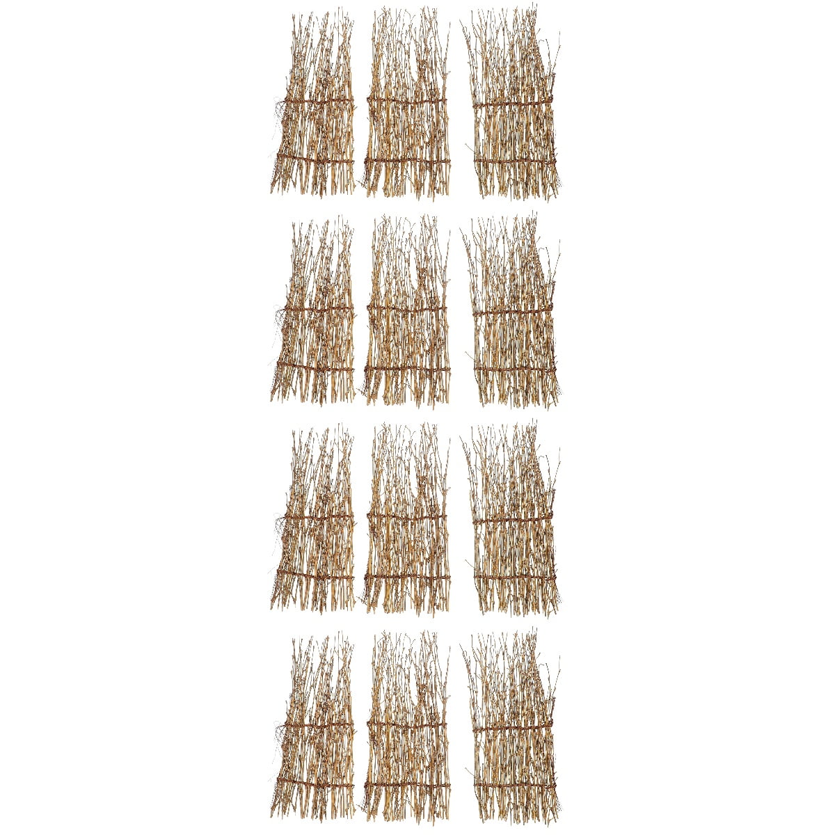 12 pcs Decorative Bamboo Fence Ice Tray Sashimi Backdrop Bamboo for ...