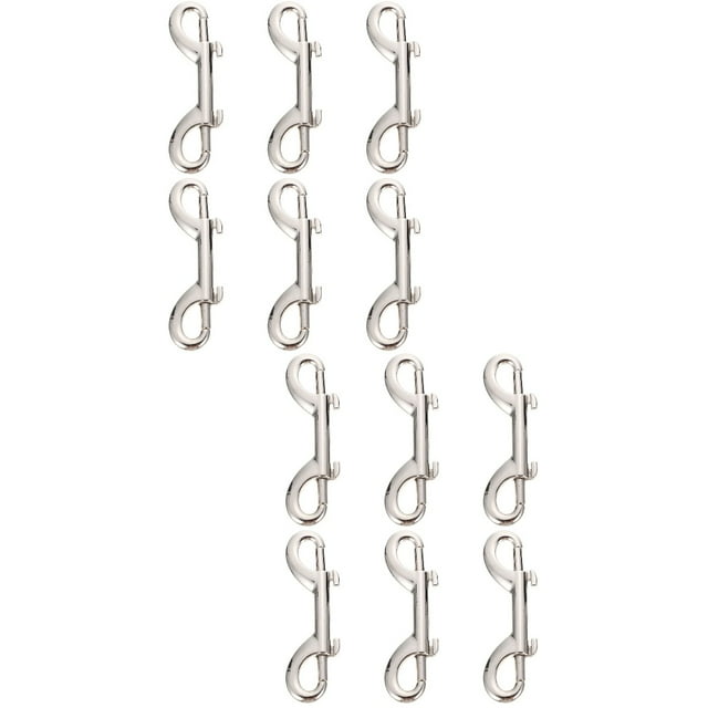 12 pcs Double Ended Snap Hooks Trigger Chain Metal Clips for Water ...