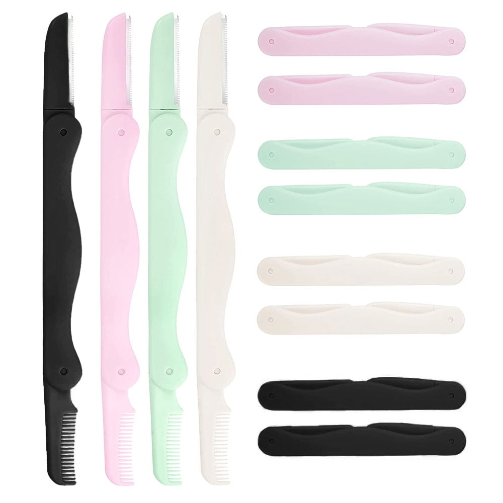 12 pcs Eyebrow Razor for Women,Multipurpose Eyebrow & Face Razor ...