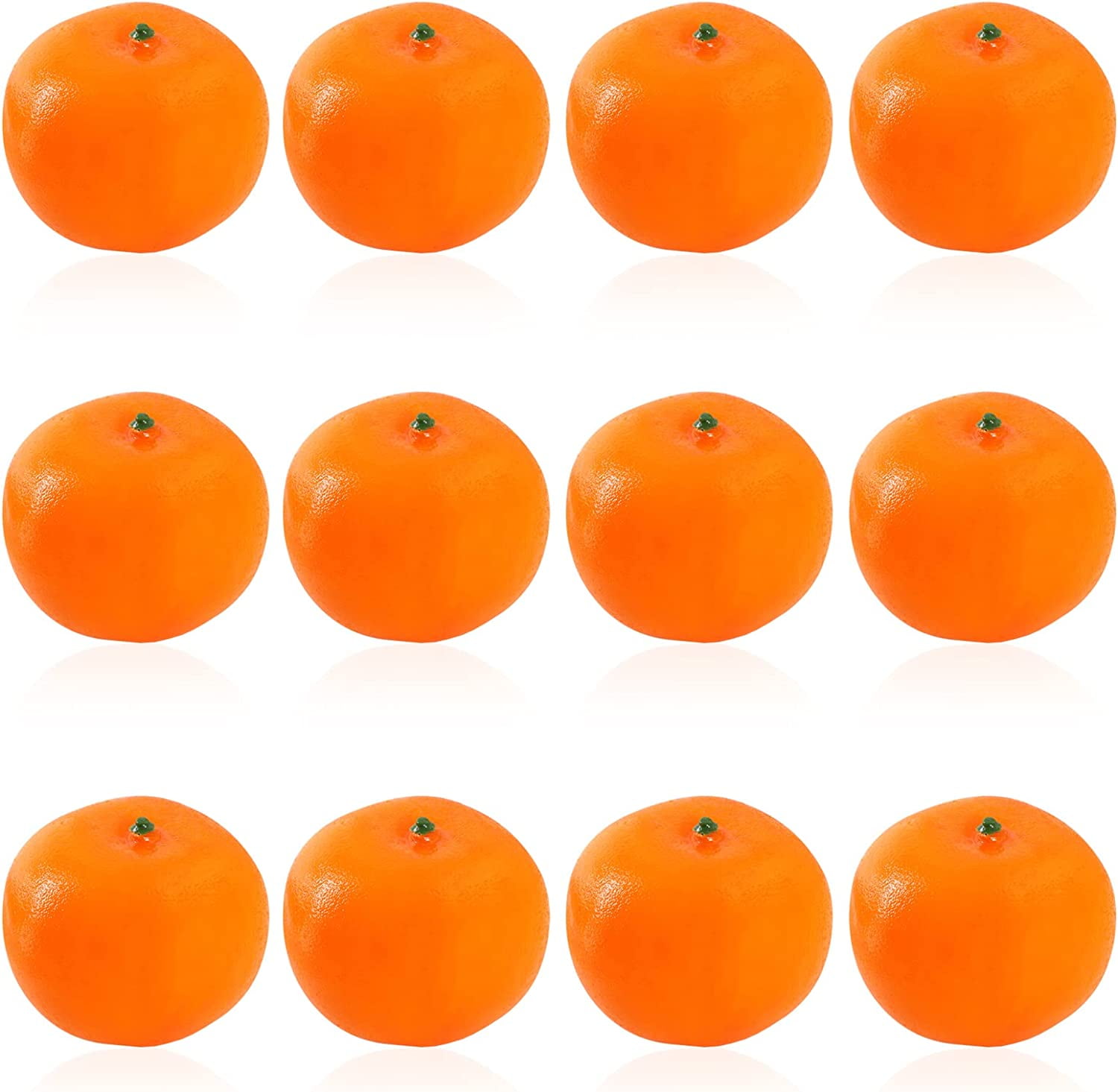 12 pcs Fake Oranges, DaKuan Simulated Plastic Orange, Artificial ...