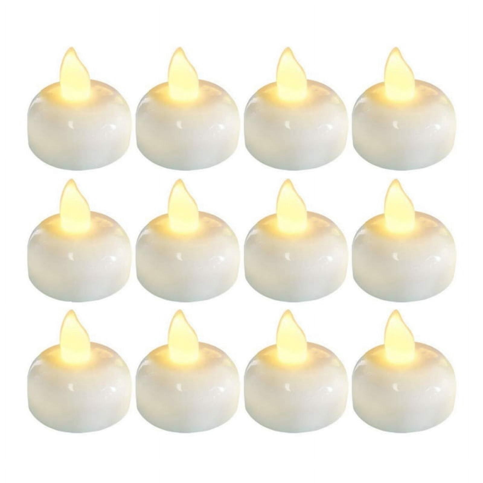 12 pcs Flameless Floating Candles, Waterproof LED Floating Tealights ...