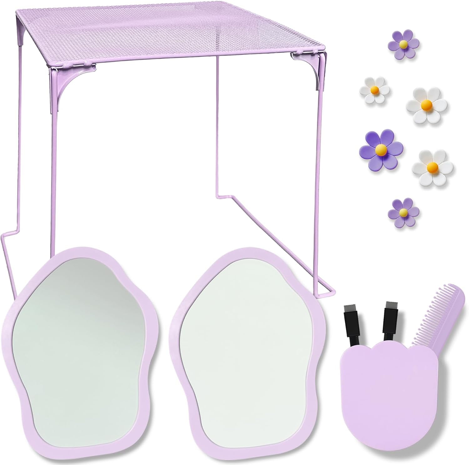 12 pcs Girls Locker Accessories, Locker Decorations Including Mirrors ...