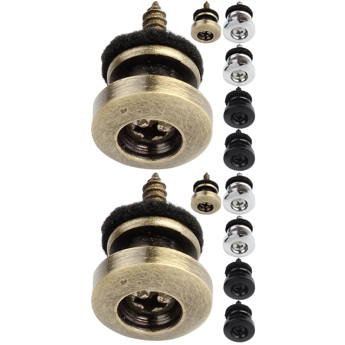 12 pcs Guitar Strap Locks Metal End Pin Lock Pin Buckle for Classical ...
