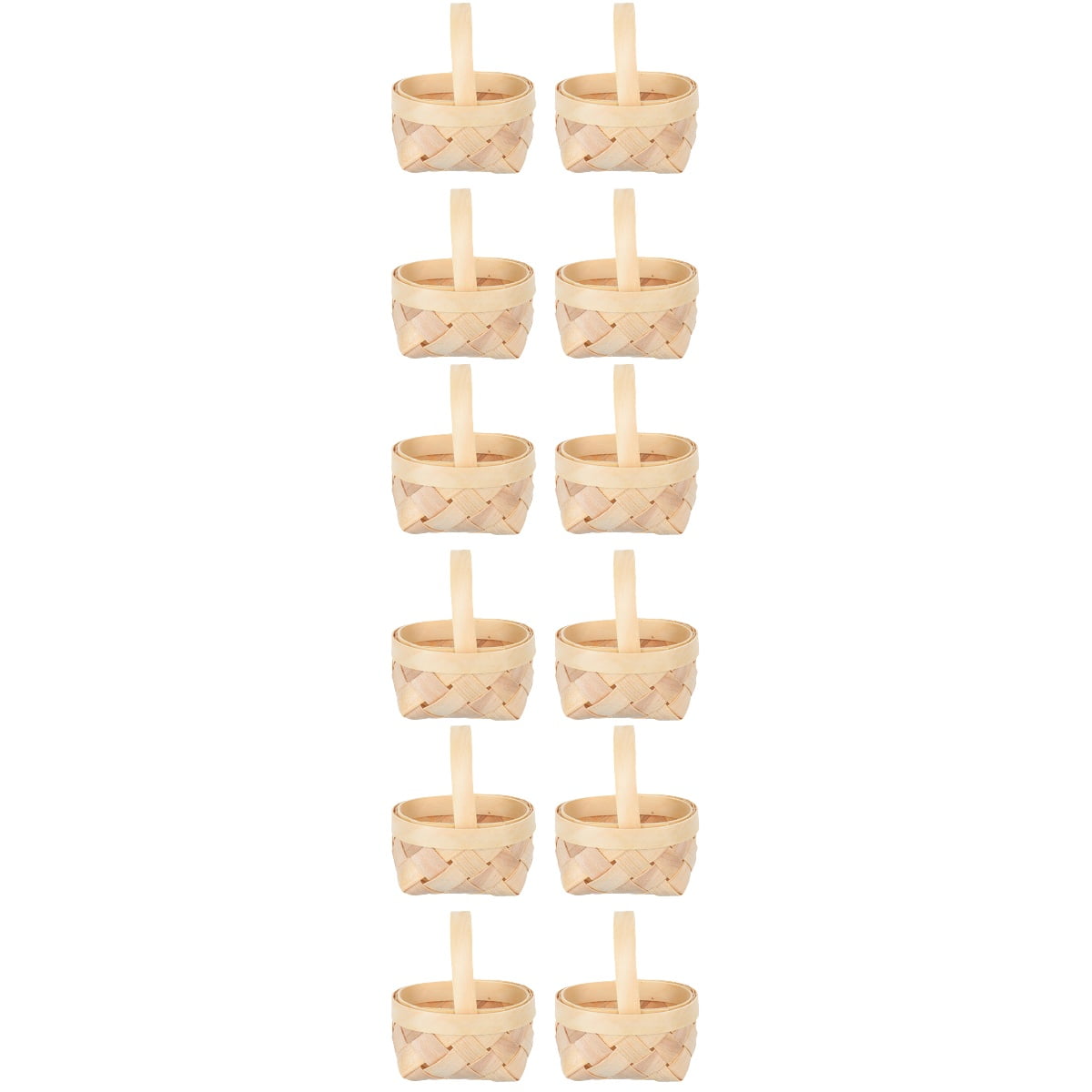 12 pcs Handwoven Baskets Candy Storage Baskets Mini Baskets Sweets ...