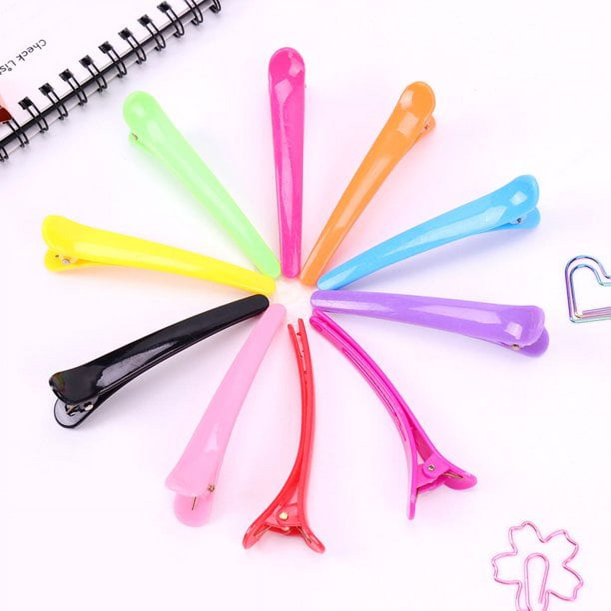 12 pcs Jelly Candy Color Duckbill Clip Alligator Hair Clip Translucent ...