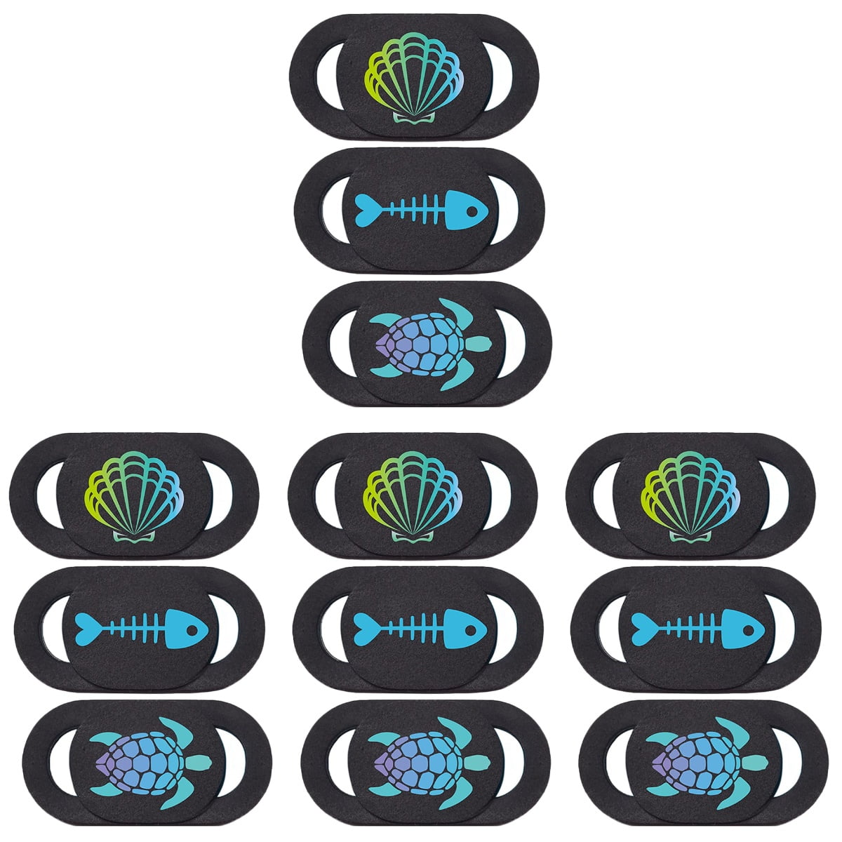 12 pcs Laptop Camera Cover Slide Pattern Phone Webcam Privacy Lens ...
