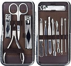 12 pcs Manicure Set Tool Multi-Function Nail Tool Stainless Steel Nail ...