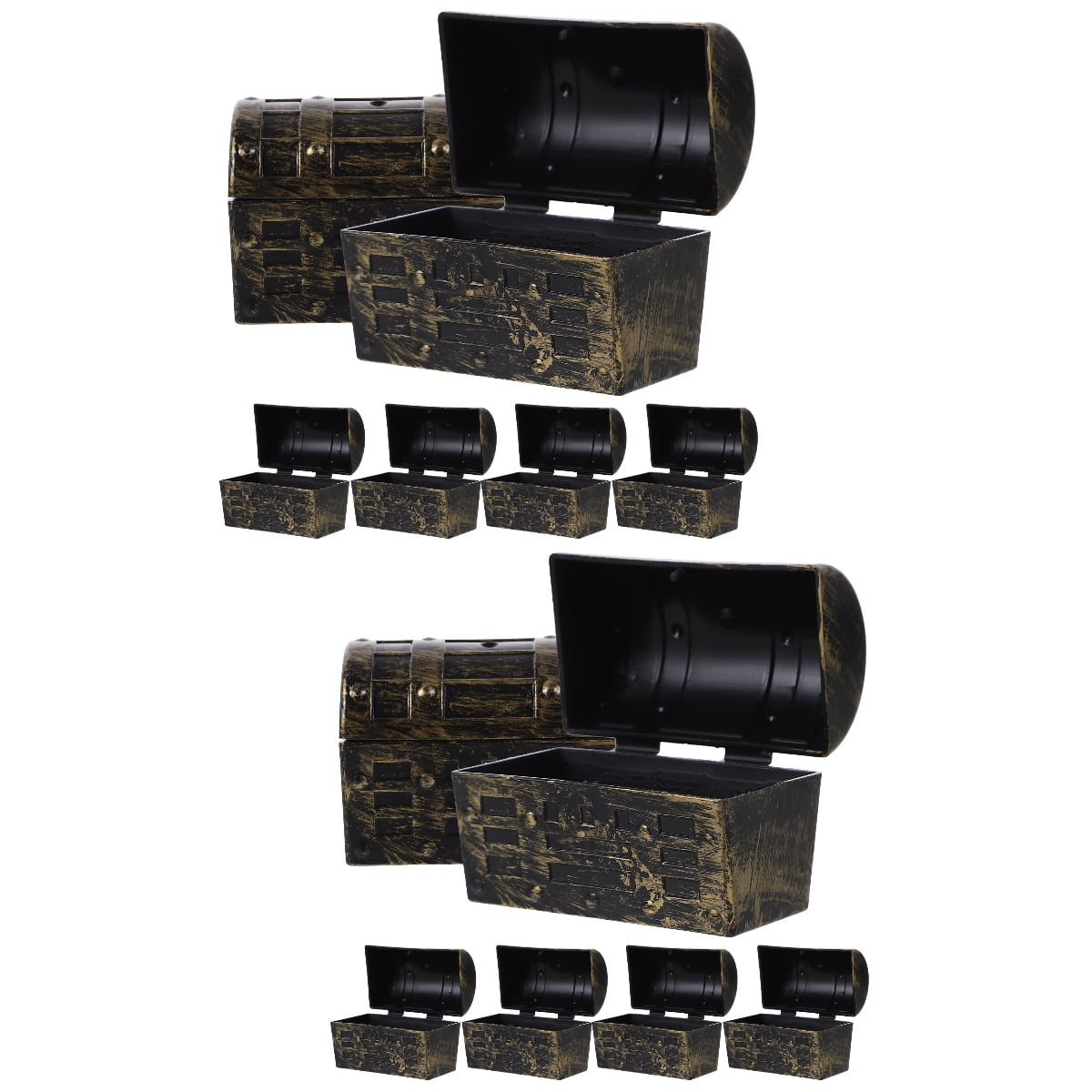 WEUVEB Golden PP Small Treasure Chests for Storage Use, Eye-Catching ...