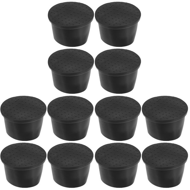 12 pcs Non-skid Furniture Pads Round Rubber Caster Cups Chair Caster ...