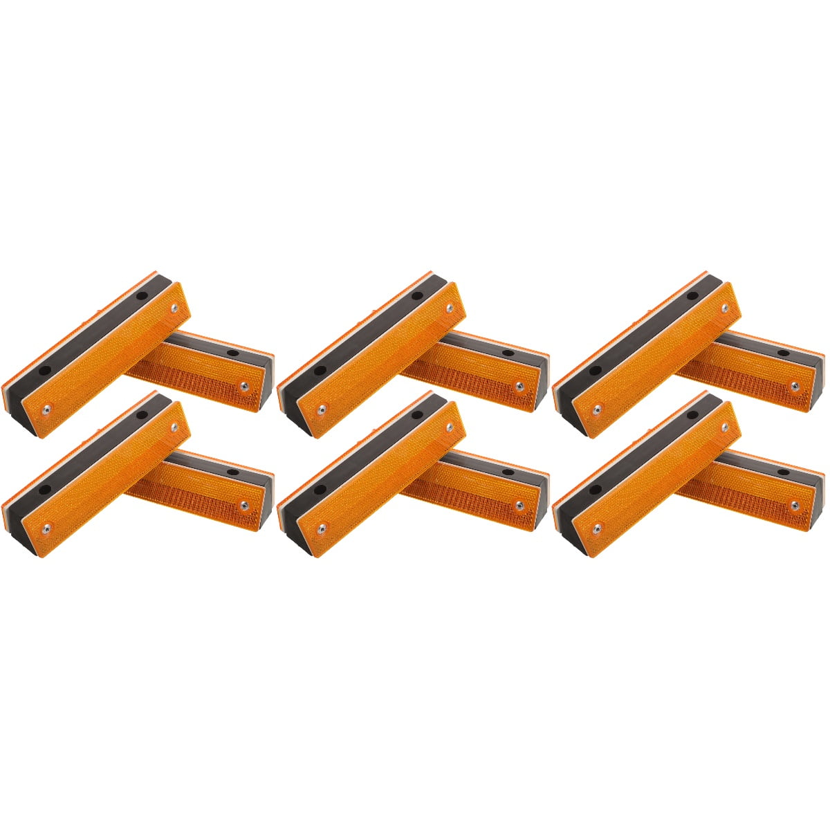 12 pcs Reflective Markers Double-sided Rectangular Delineator Highway ...