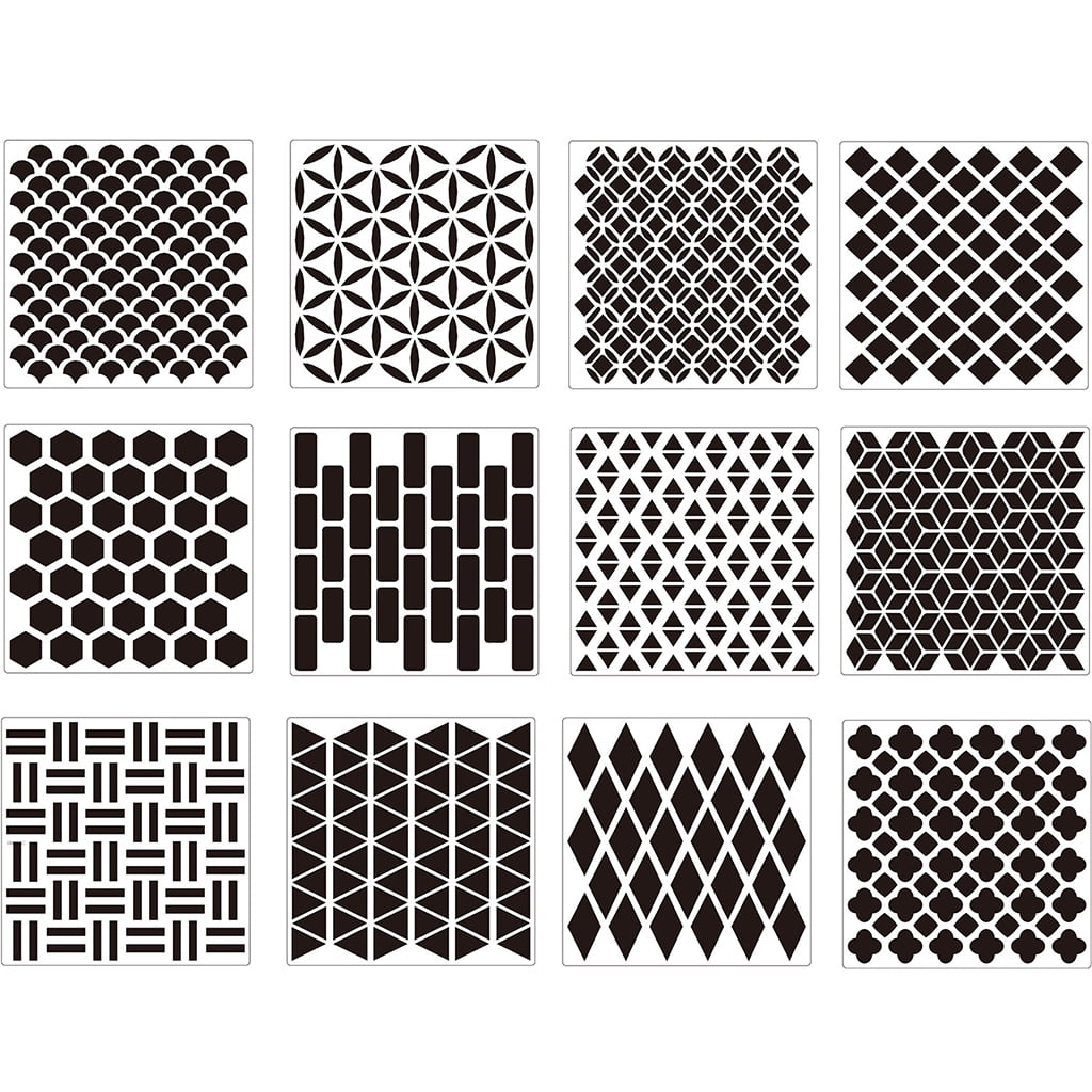 12 pcs Dotting Stencils Set Drawing Templates for Kids Adults for ...
