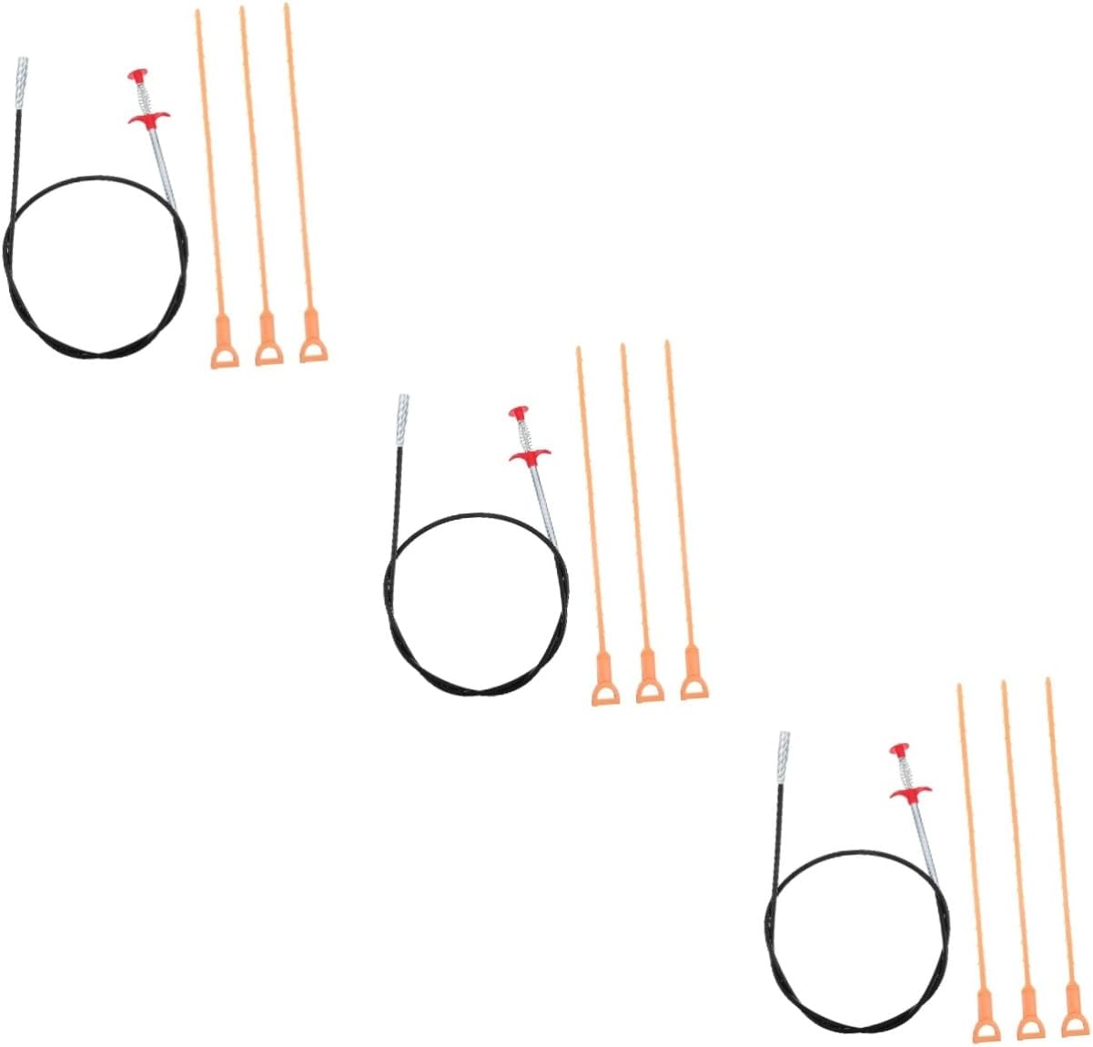 12 pcs Sewer Dredger Plastic Hooks for Hanging Spring Tool tub Hair ...