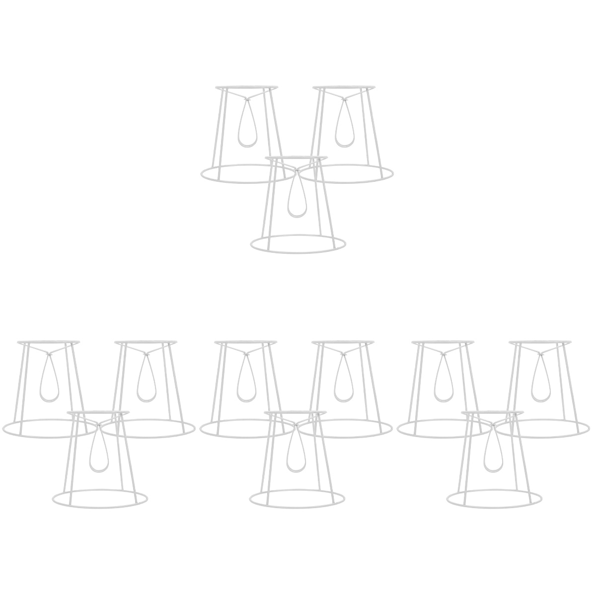 12 pcs Simple Table Light Shade Frames Creative Desk Lampshade Frames ...