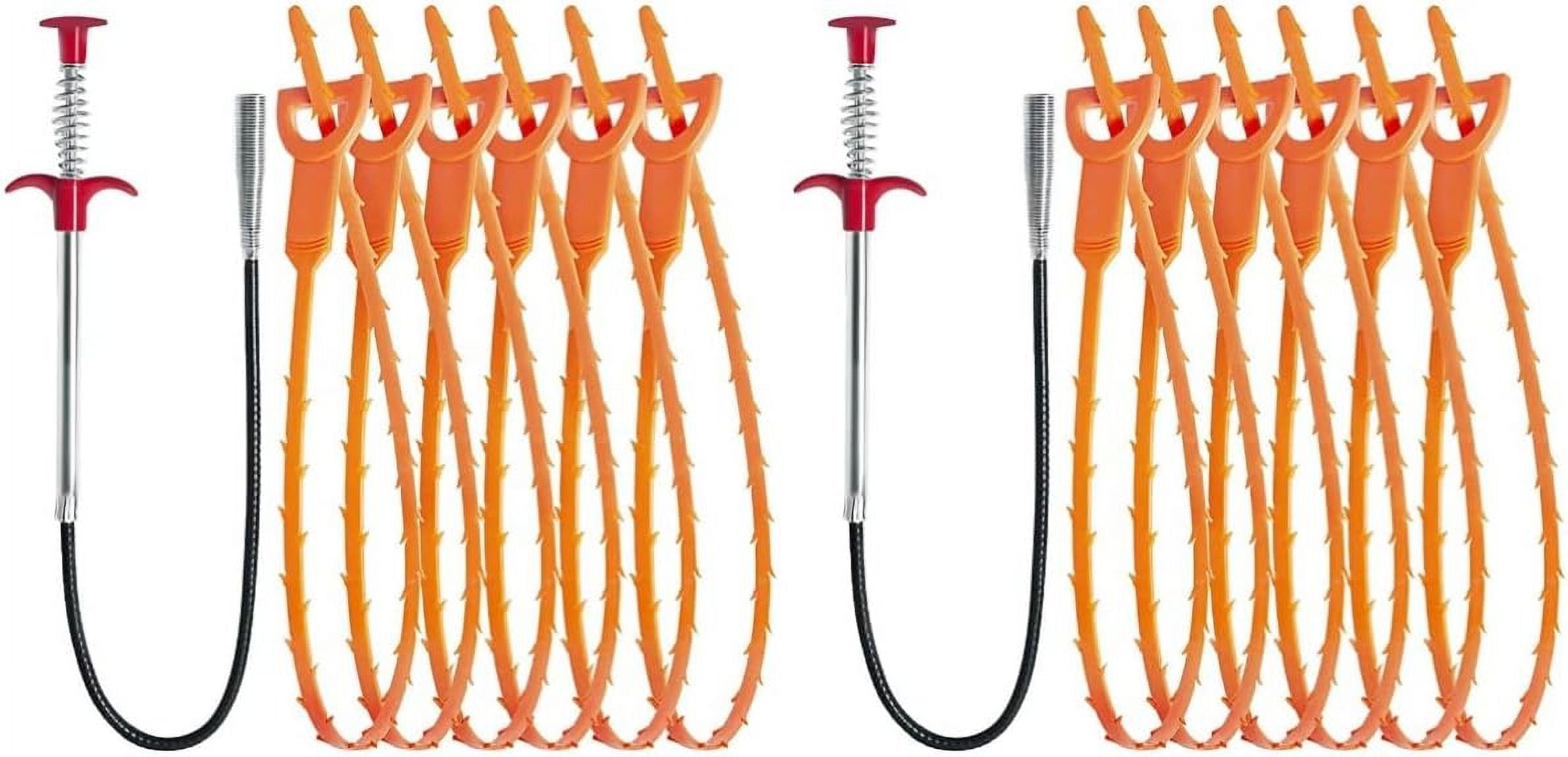 12 pcs Sink Tube Showers Removers Tools for Hooks Snake Hair Tool Tubs ...