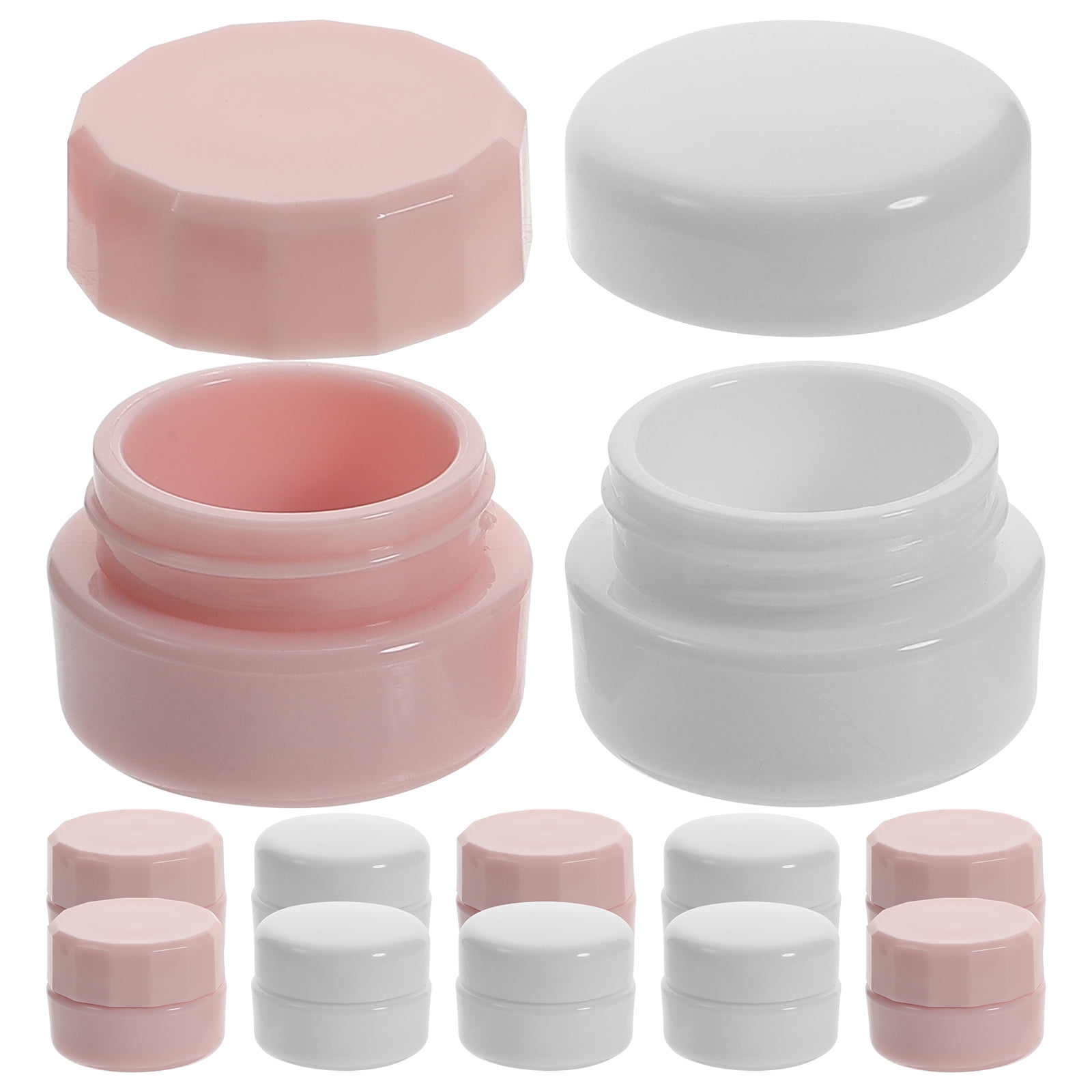 12 pcs Small Makeup Container Plastic Refillable Makeup Empty Cosmetic ...