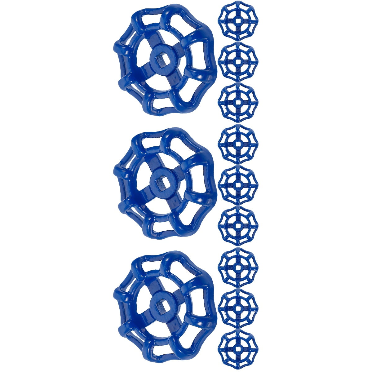 12 pcs Spigot Handles Outside Faucet Handles Shutoff Round Wheel ...