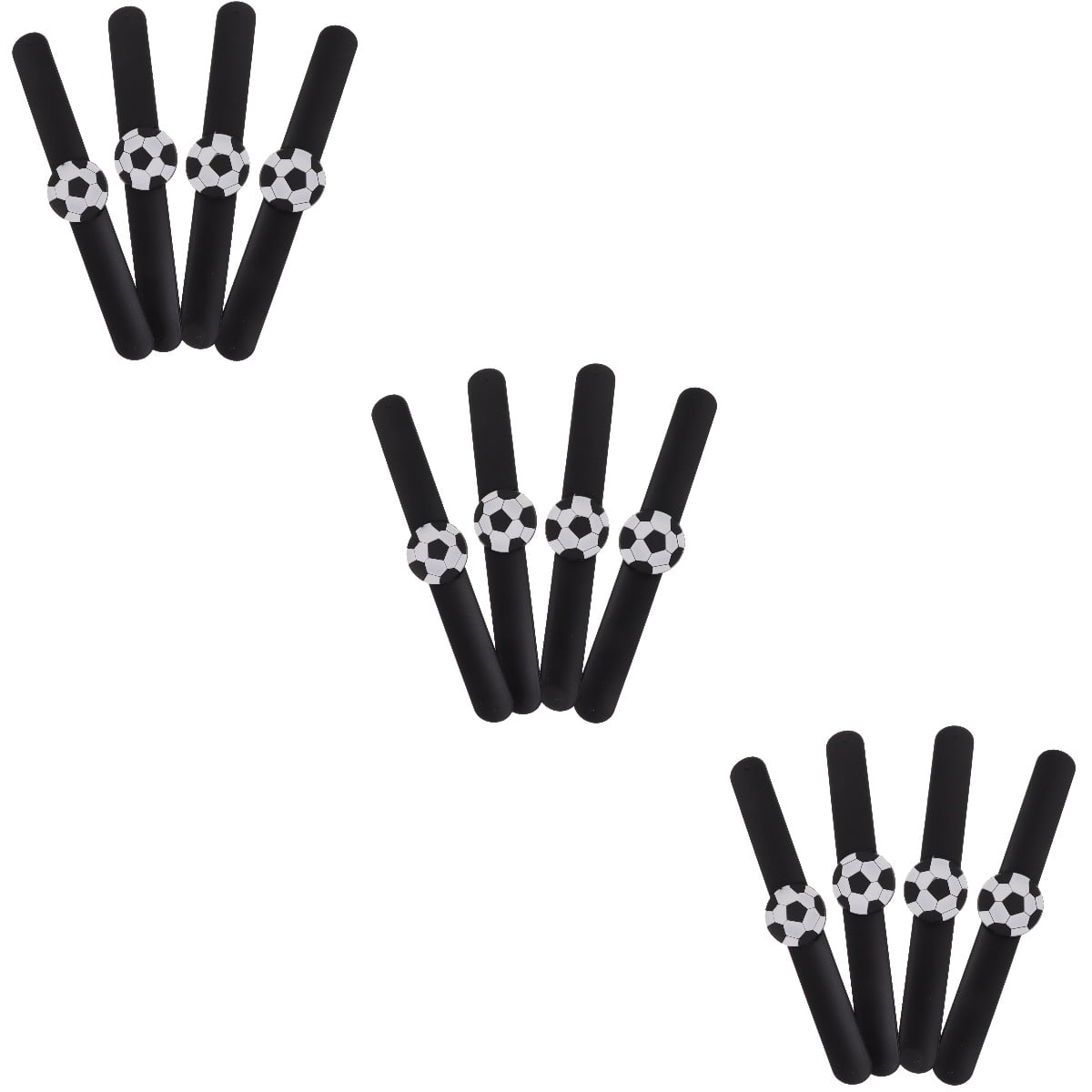 12 pcs Sports Theme Slap Bracelets Party Favors Kids Slap Bands Kids ...