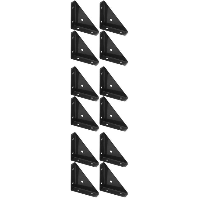 12 pcs Triangular Corner Brace Heavy Duty Angle Brackets Corner Braces ...