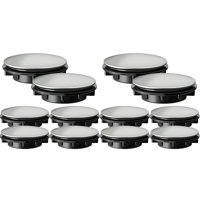 12 pcs Washbasin Tap Hole Covers Metal Sink Hole Plugs Kitchen Basin ...