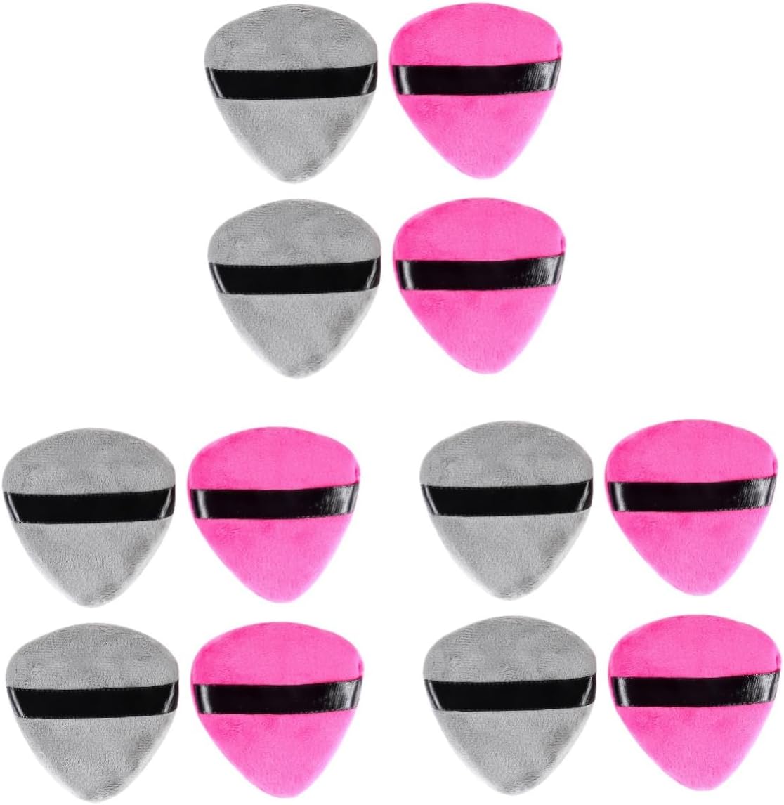 12 pcs water drop ribbon puff blender portable beauty puff Powder Puff ...