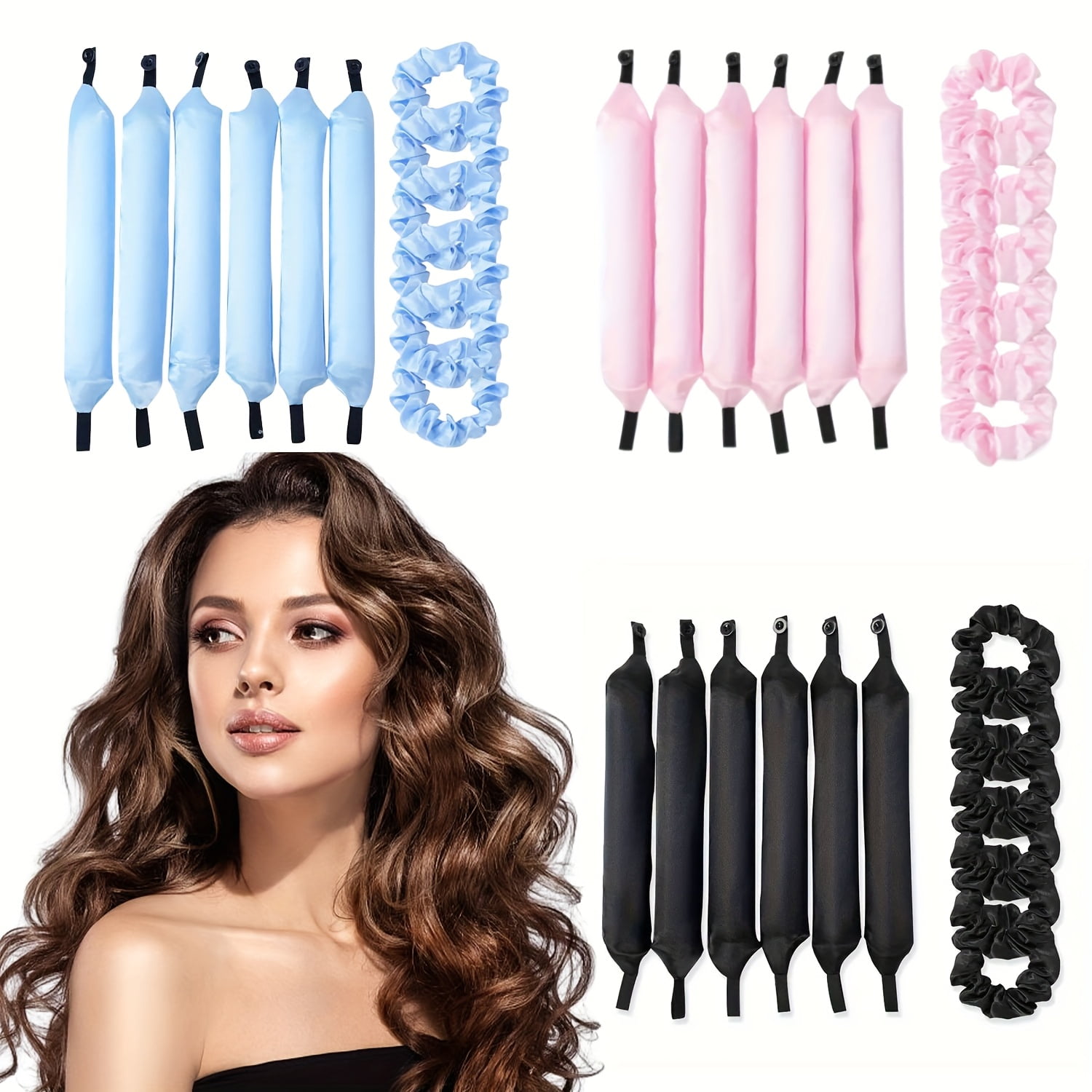 12-piece Lazy curling iron set, foam curling iron - Walmart.com