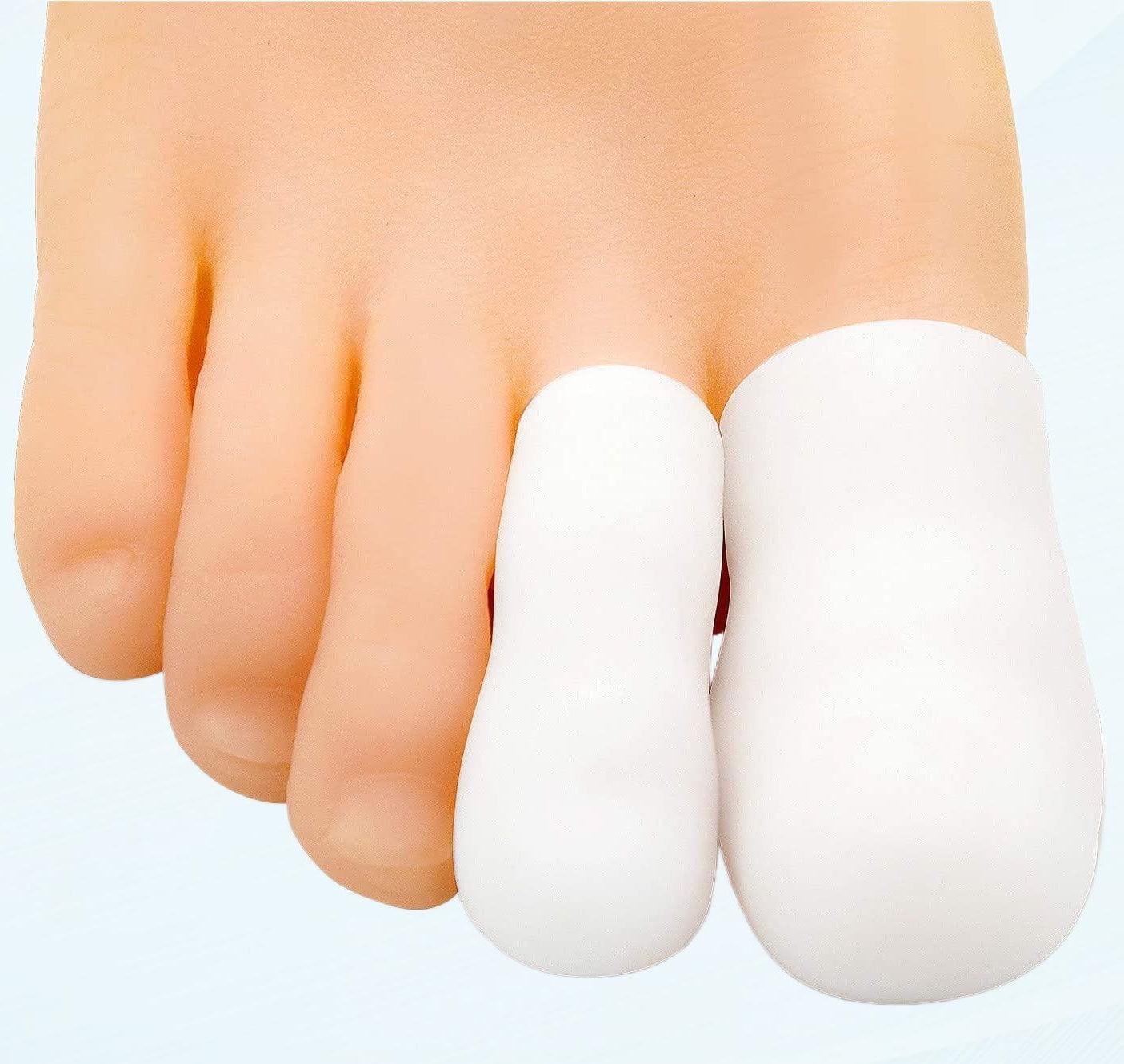 12-piece set of toe protectors, silicone toe caps, cushions toe ...