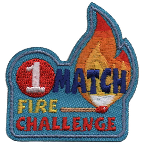 12 pieces 2" Custom Activity Scouts Applique Fun Patches - 1 Match Fire ...