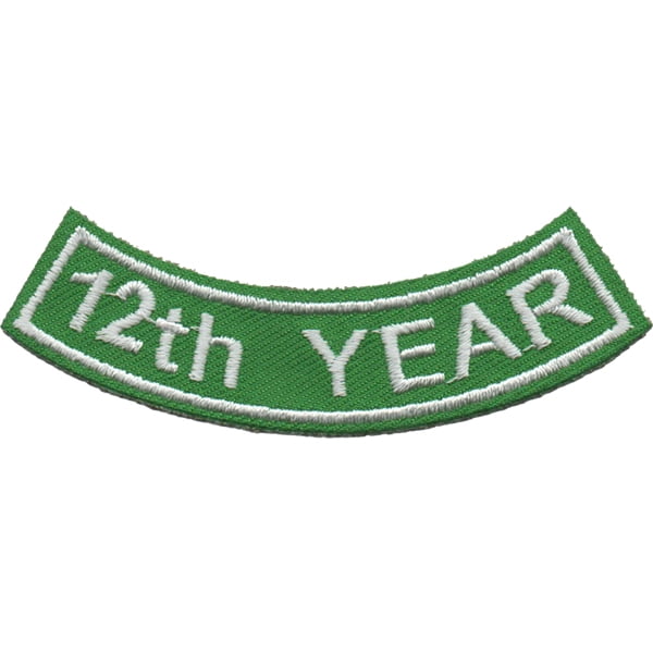 12 pieces 2" Custom Activity Scouts Applique Fun Patches - 12th Year ...