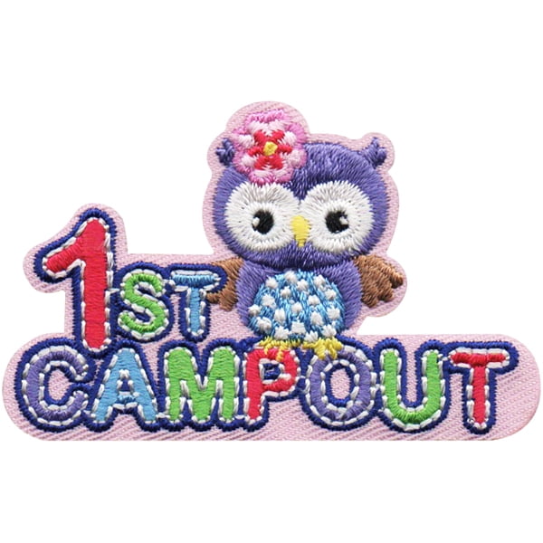 12 pieces 2" Custom Activity Scouts Applique Fun Patches - 1st Campout Patch - Walmart.com