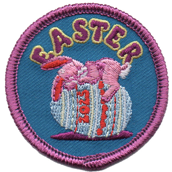 12 pieces 2" Custom Activity Scouts Applique Fun Patches - 2025 Easter ...
