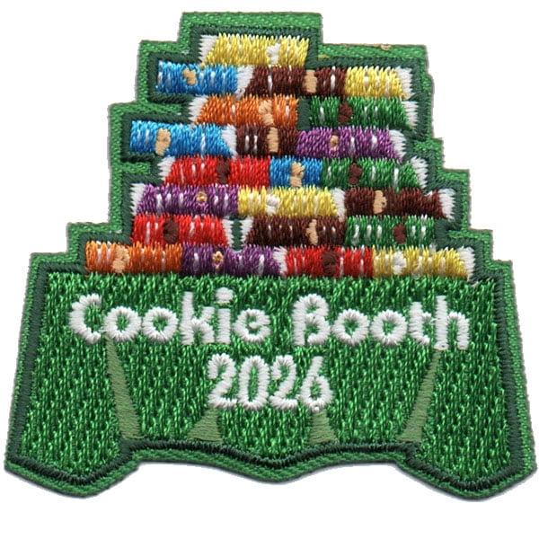 12 pieces 2" Custom Activity Scouts Applique Fun Patches - 2026 Cookie Booth Patch - Walmart.com