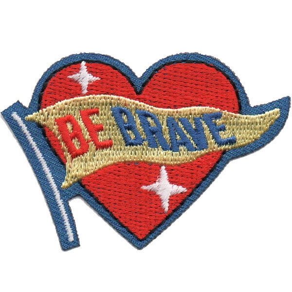 12 pieces 2" Custom Activity Scouts Applique Fun Patches - Be Brave Patch - Walmart.com