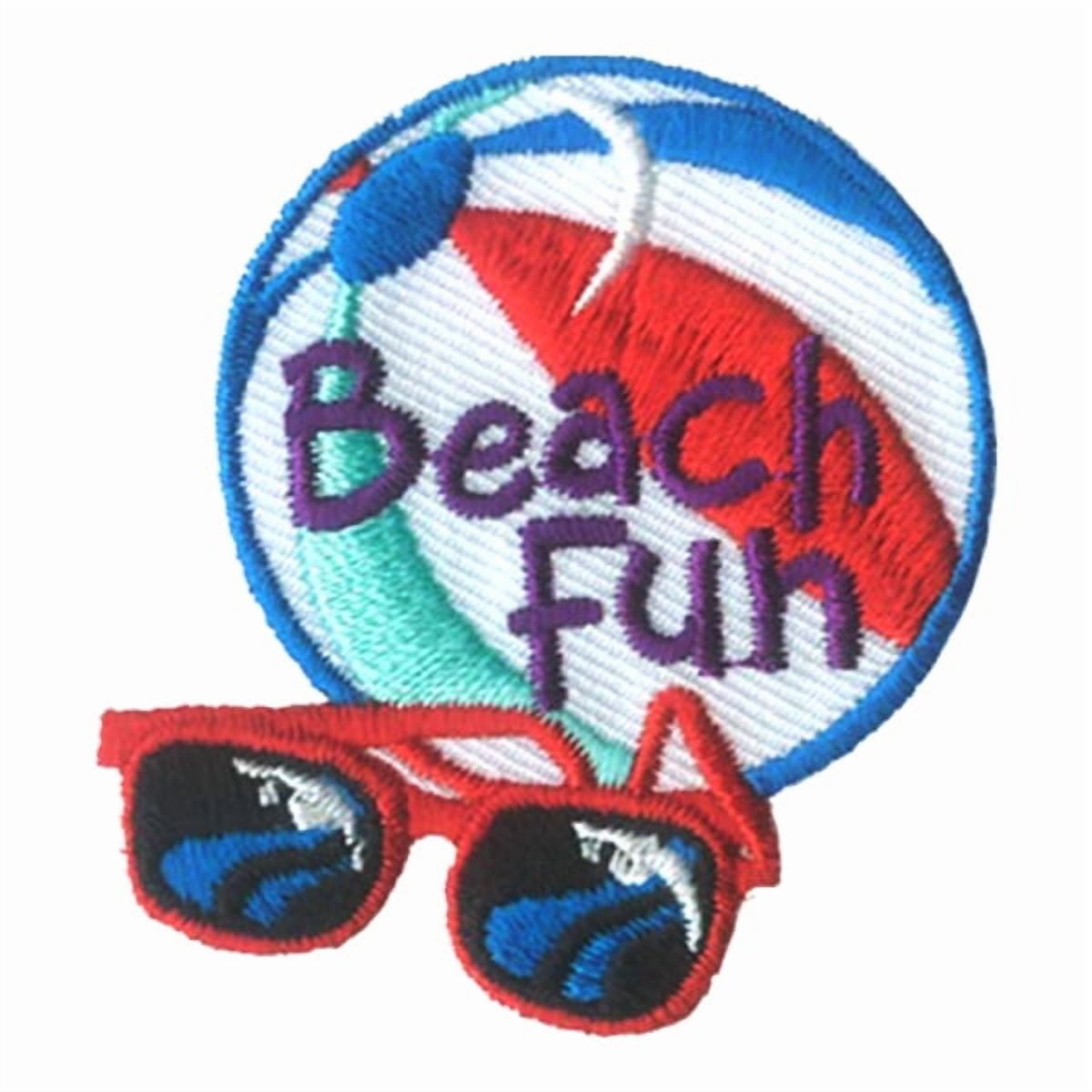 12 pieces 2" Custom Activity Scouts Applique Fun Patches - Beach Fun ...