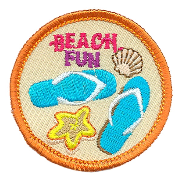 12 pieces 2" Custom Activity Scouts Applique Fun Patches - Beach Fun ...