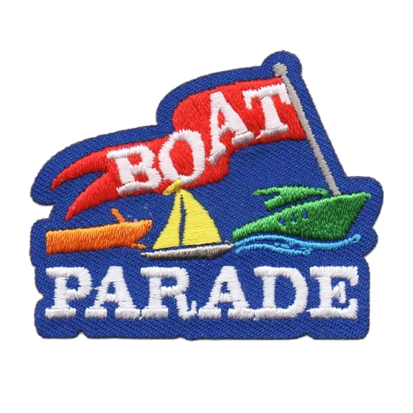 12 pieces 2" Custom Activity Scouts Applique Fun Patches - Boat Parade ...