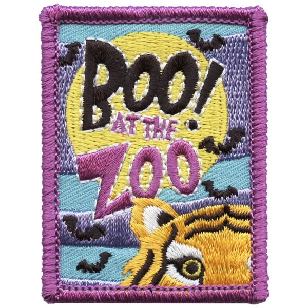 12 pieces 2" Custom Activity Scouts Applique Fun Patches - Boo! at the Zoo Patch - Walmart.com