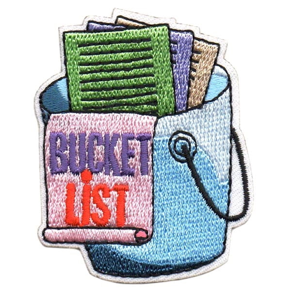 12 pieces 2" Custom Activity Scouts Applique Fun Patches - Bucket List ...