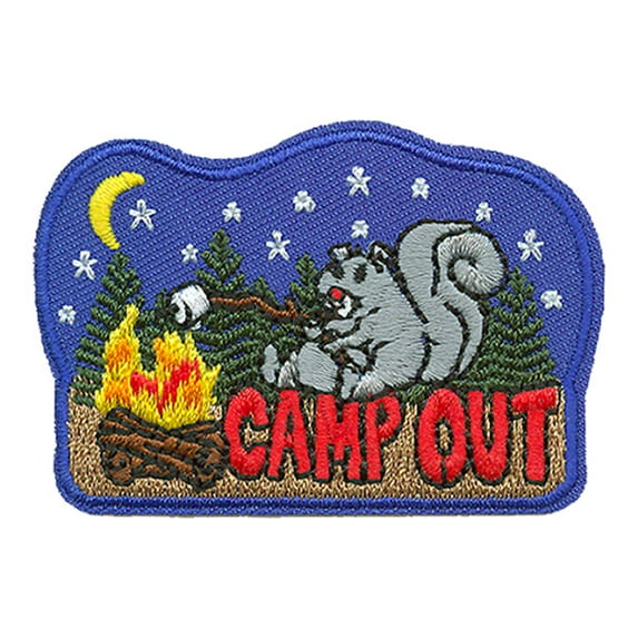 12 pieces 2" Custom Activity Scouts Applique Fun Patches - Camp Out ...